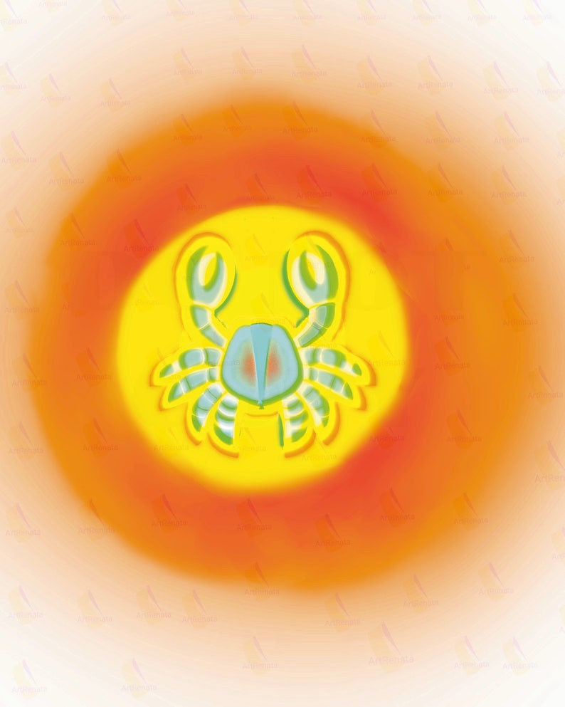 Sun in Cancer. Get a Digital File for Yourself or a Loved One Born ...