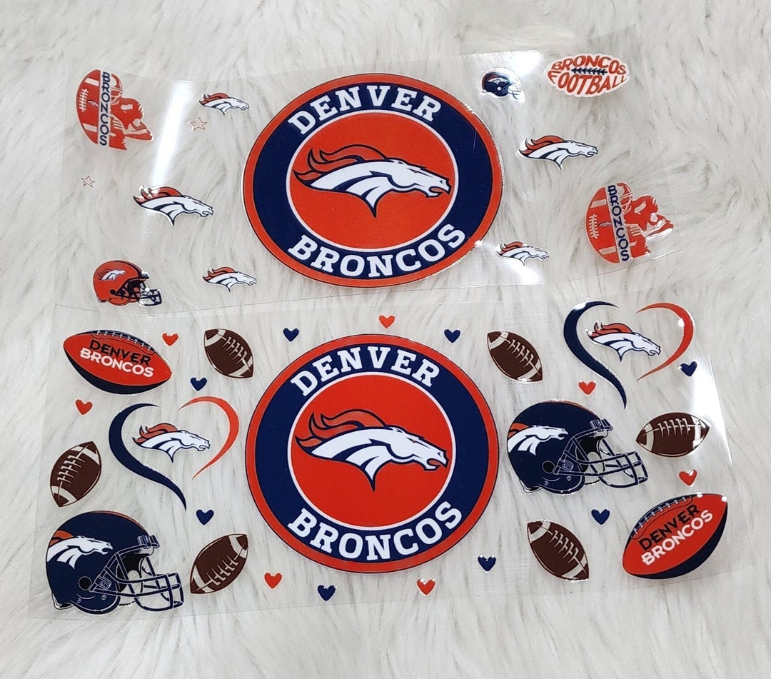 Denver Football UV DTF 16OZ Cup Wrap Ready to Apply - Etsy