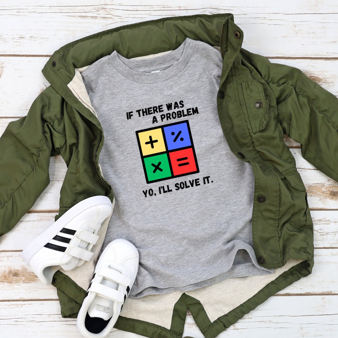 Problem? Yo, I'll Solve It - Toddler Math Graphic Tee, Funny Rap Lyrics ...
