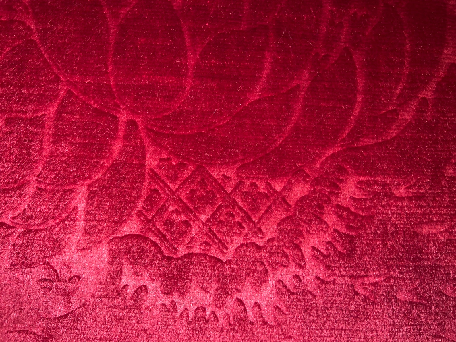 Vintage Luxury "italian Mohair Velvet" Home Furnishing Fabric by the ...