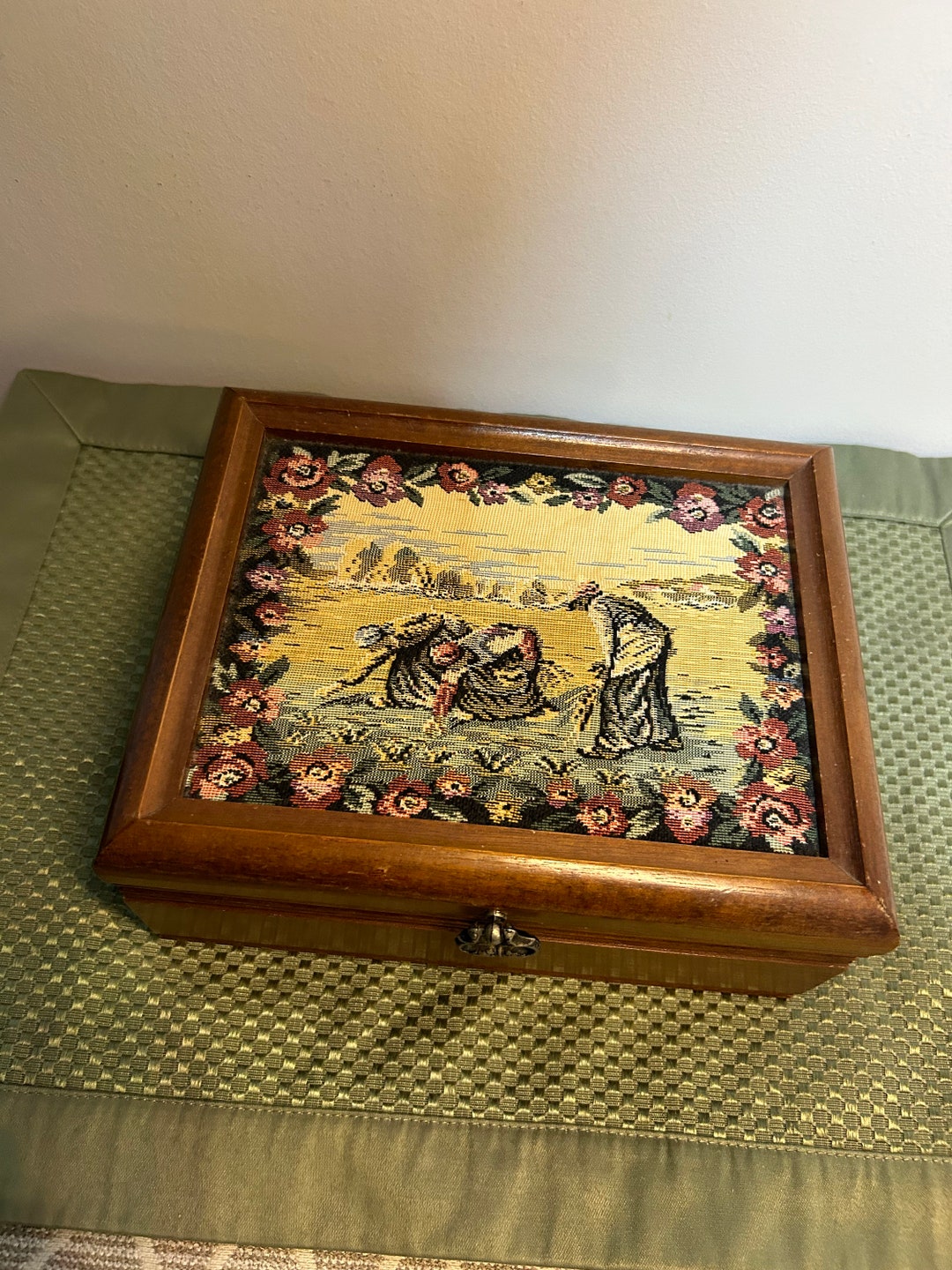 Antique Jewelry Box, Tapestry From Japan - Etsy