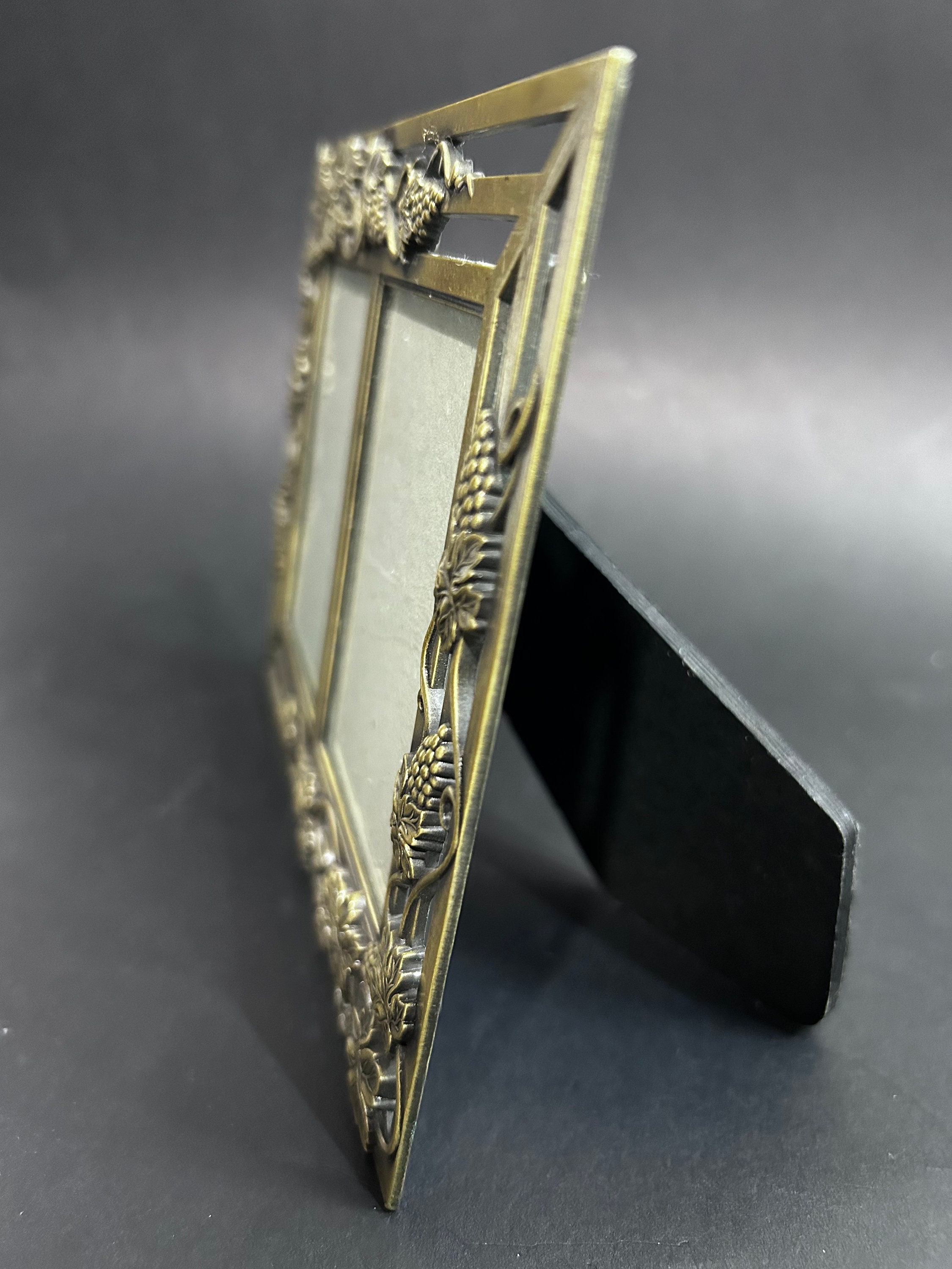 Vintage Brass Double Photo Frame - Etsy