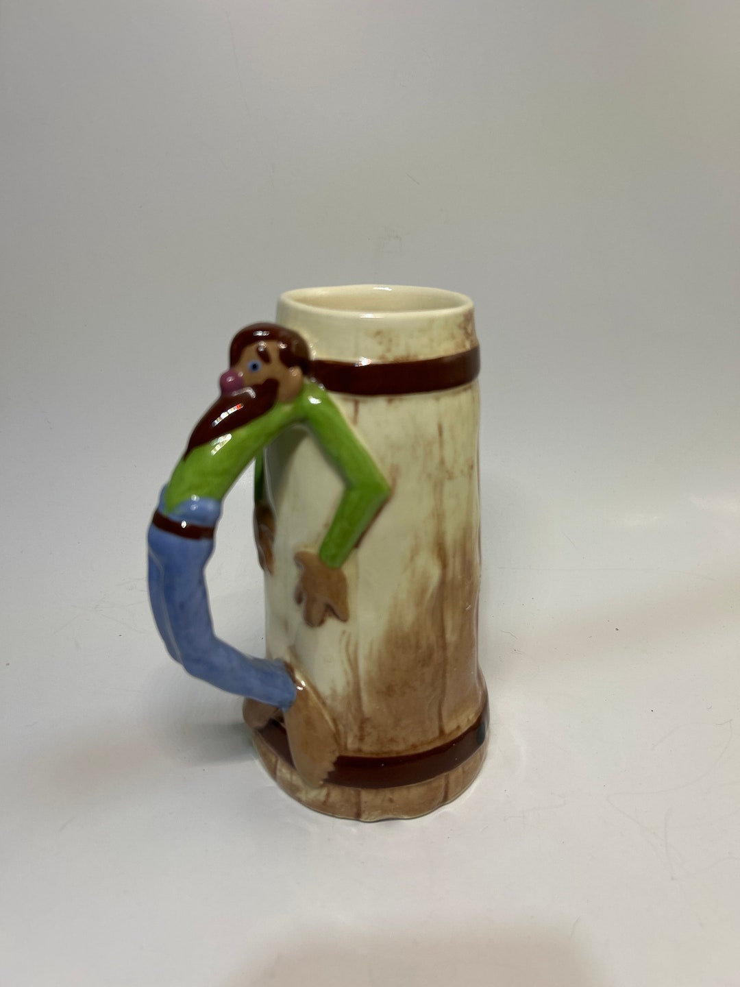 Vintage Hillbilly Ceramic Beer Mug - Etsy