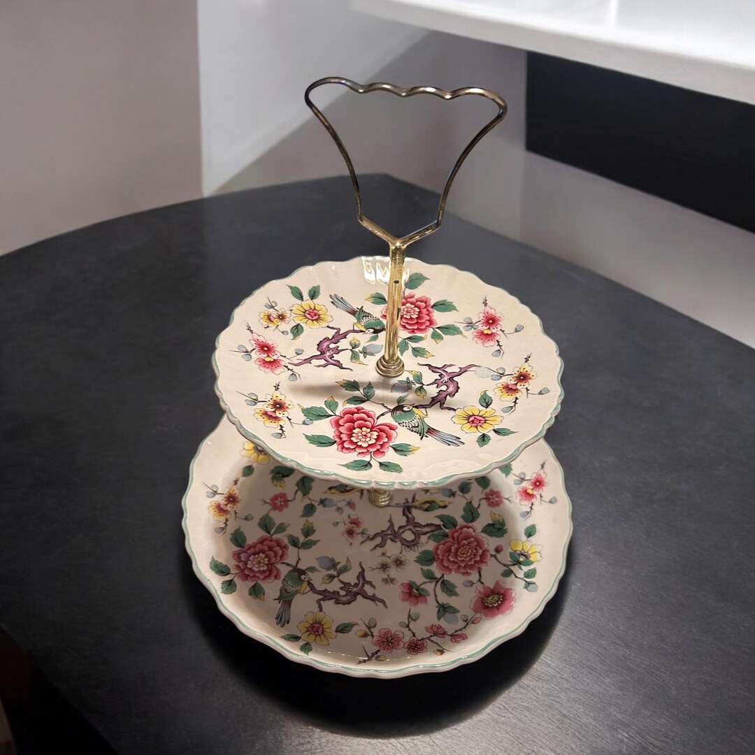 Old Foley Two Tier Desert Stand,james Kent,made in England - Etsy