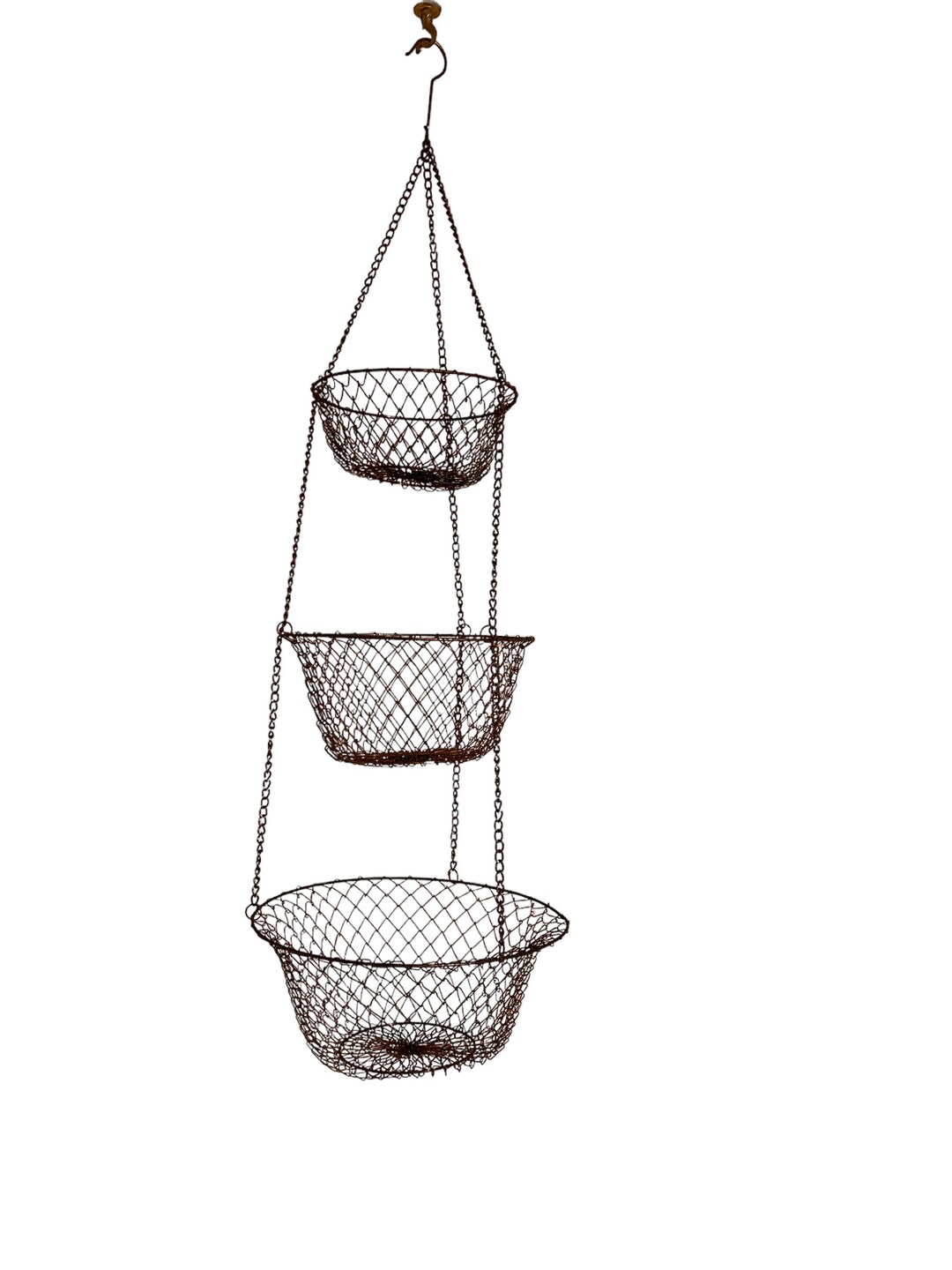 Three Tier Hanging Mesh Baskets - Etsy