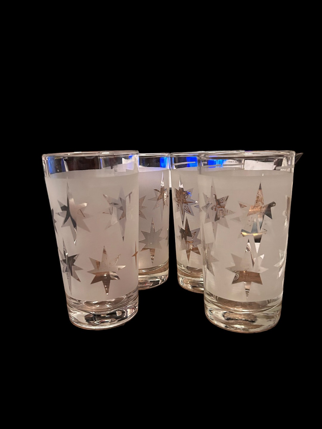 Midcentry Frosted MCM Starburst Glasses - Etsy