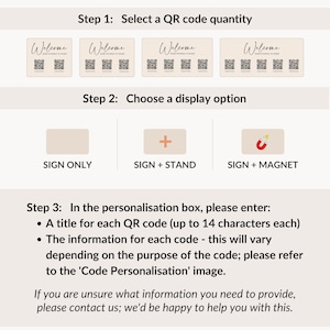 Custom QR Code Sign, Multiple Personalised Link, Wood Wifi Sign for ...