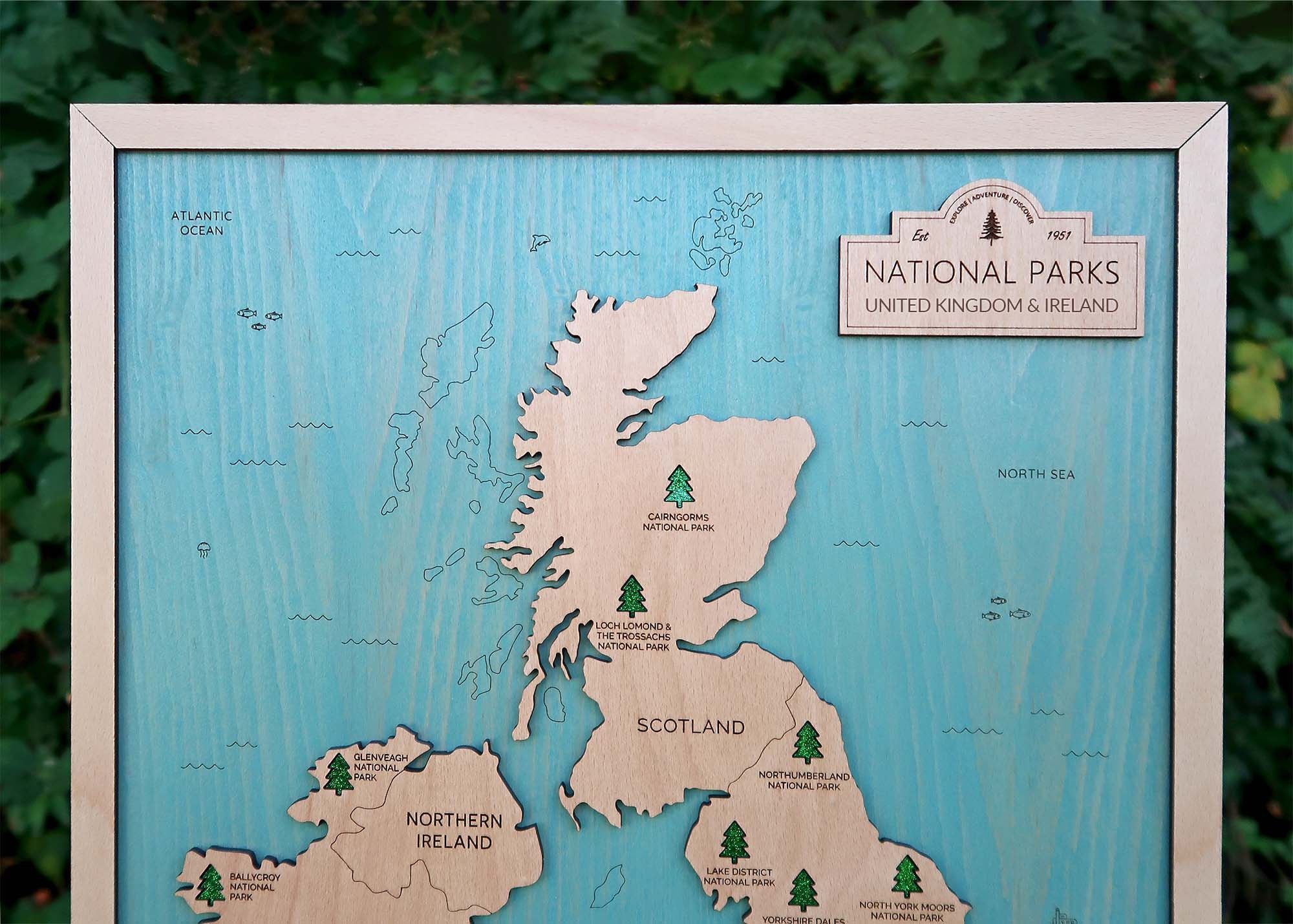 UK National Parks Map Family Adventure Map Travel Checklist - Etsy