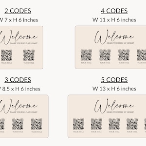 Custom QR Code Sign, Multiple Personalised Link, Wood Wifi Sign for ...