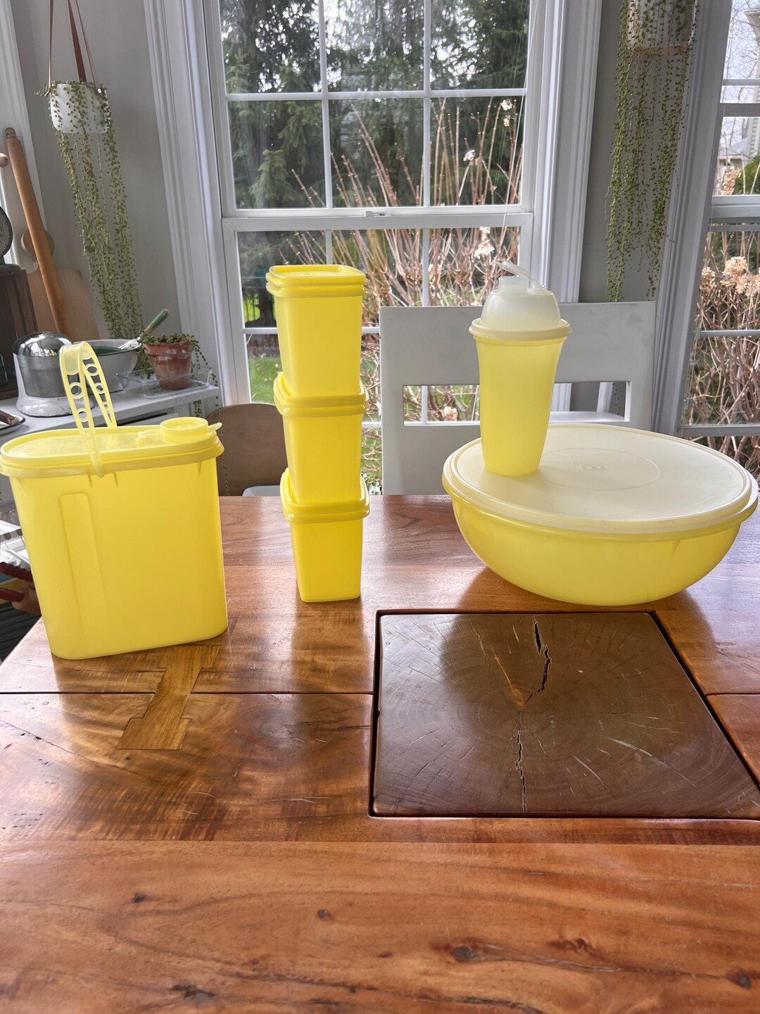 Yellow Tupperware Pitcher, Shaker, Bowl - Etsy