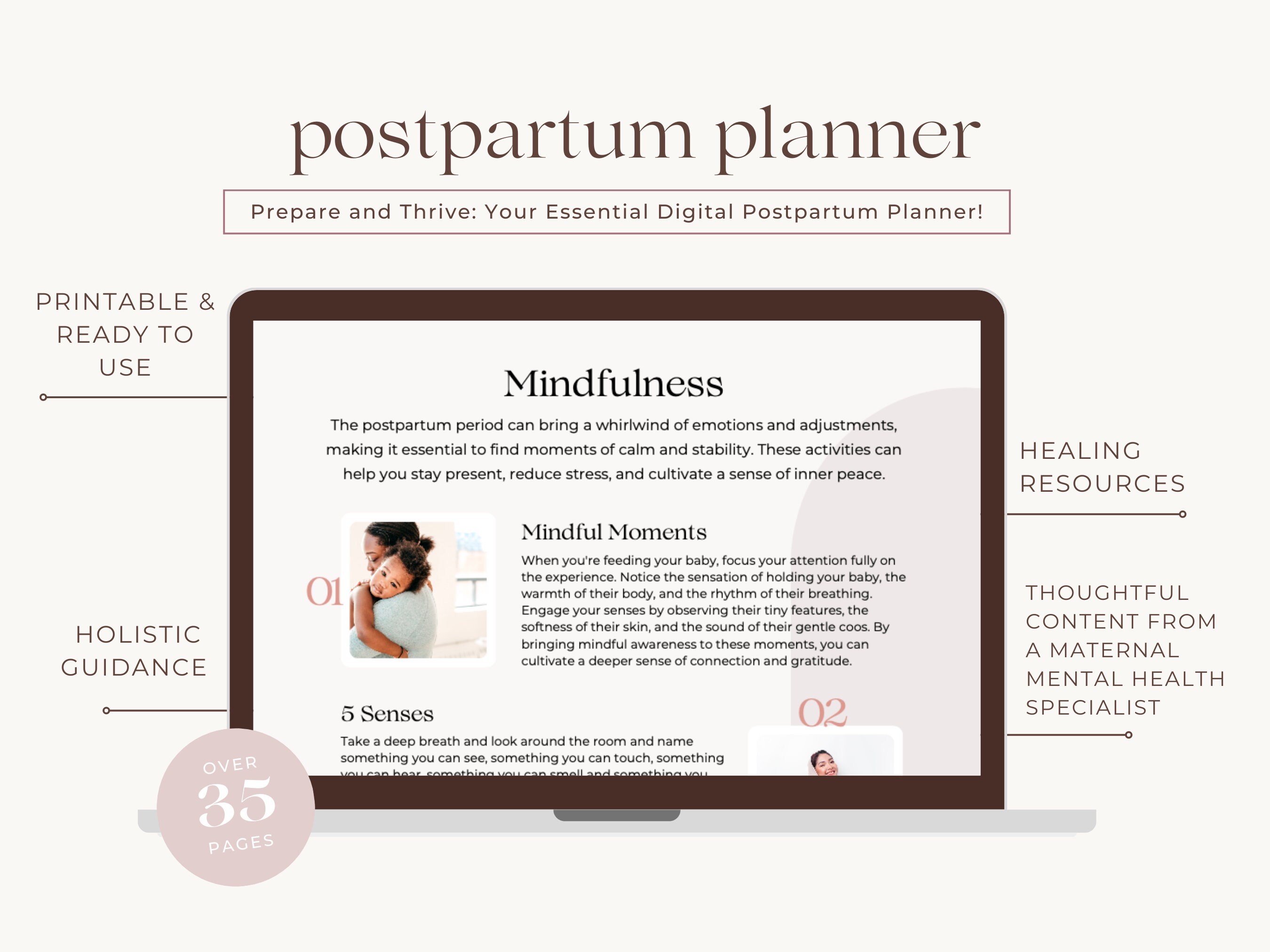 PRINTABLE Postpartum Planner for New Moms | 4th Trimester, New Mom Gift ...