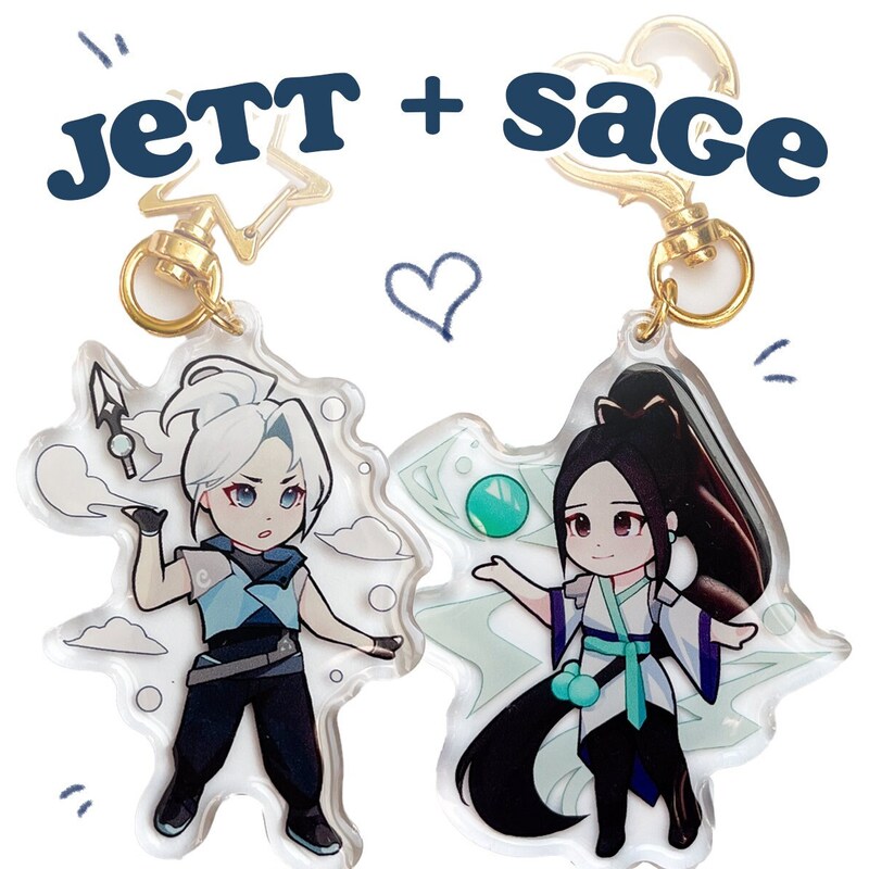 Jett Valorant Chibi - Etsy