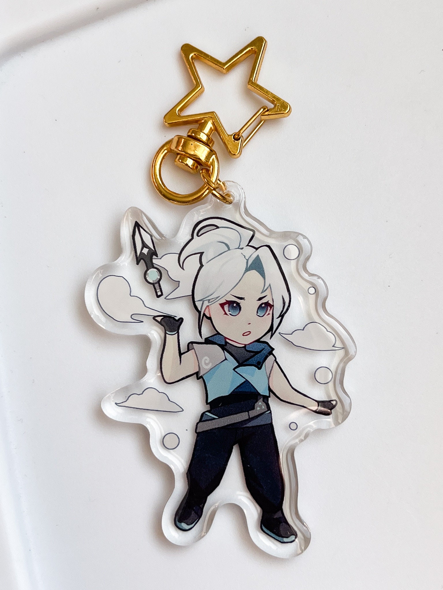 Valorant Chibi Acrylic Keychain Charms Sage and Jett - Etsy