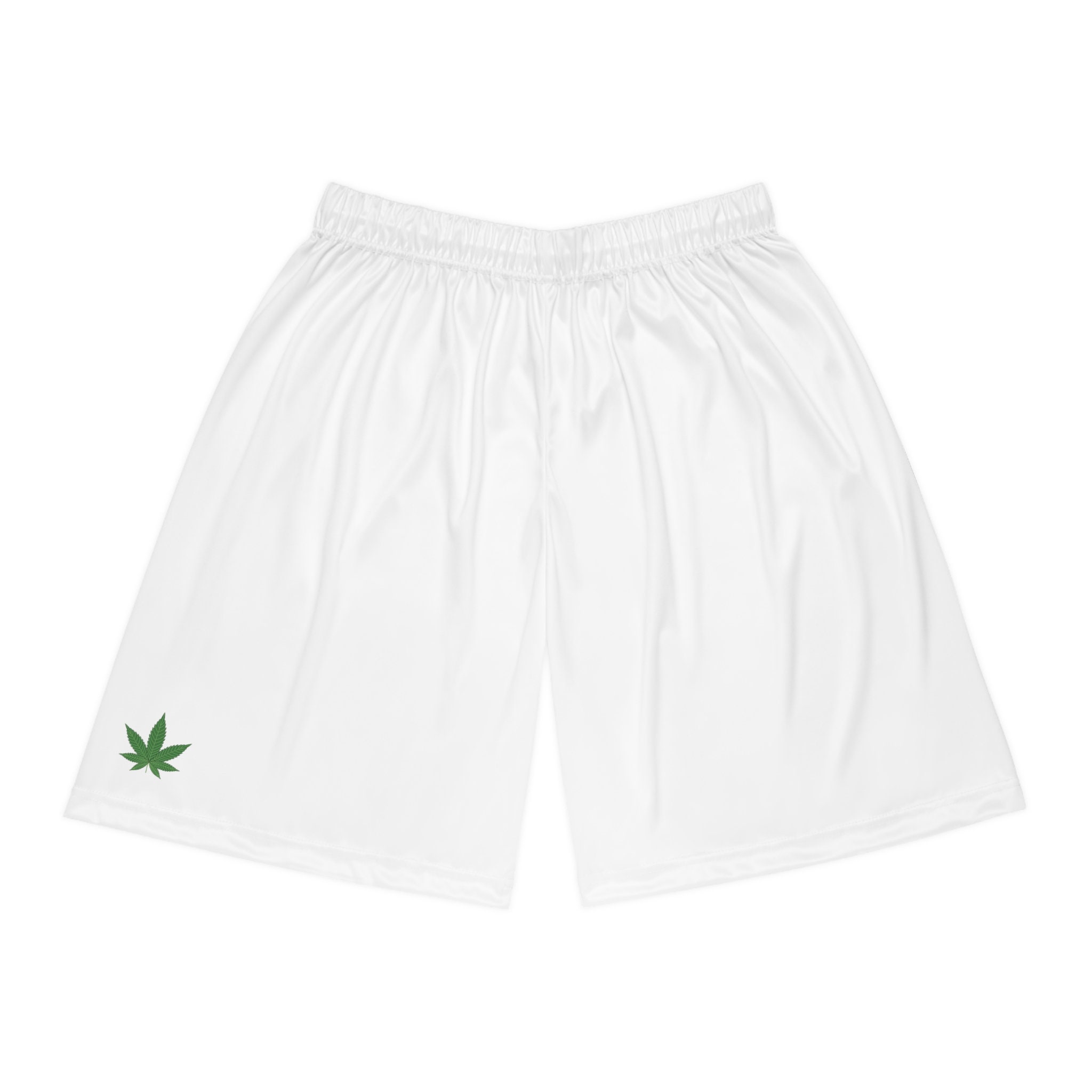 Marijuana Leaf Basketball Shorts White - Etsy