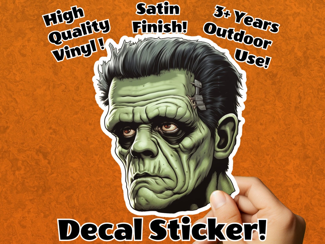 Classic Frankenstein Vinyl Decal Sticker - Etsy