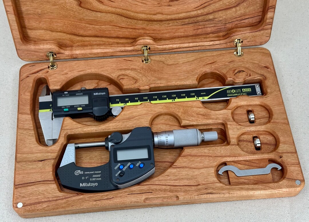 Personalizable Digital Caliper and Micrometer Wooden Box - Etsy