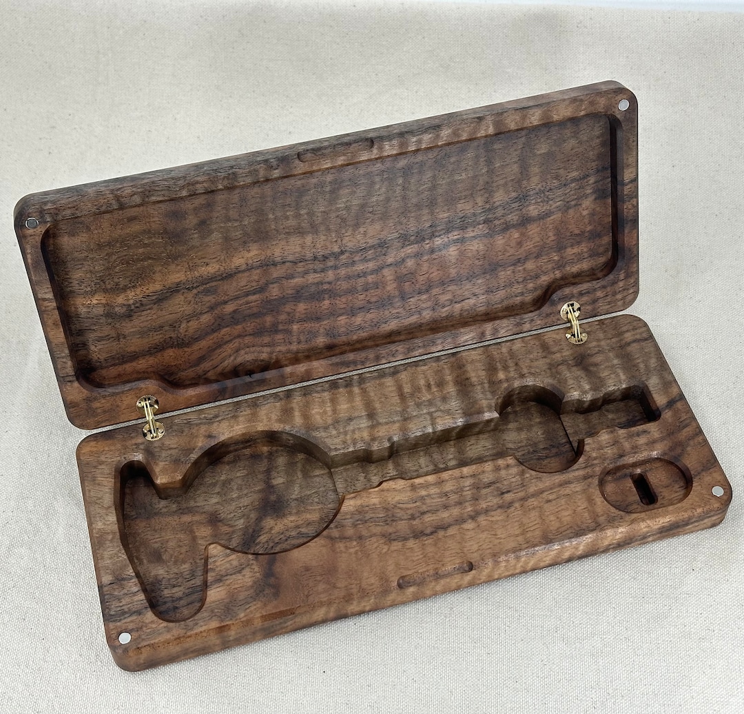 Highly Figured Claro Walnut Personalizable Digital Caliper Wooden Box ...