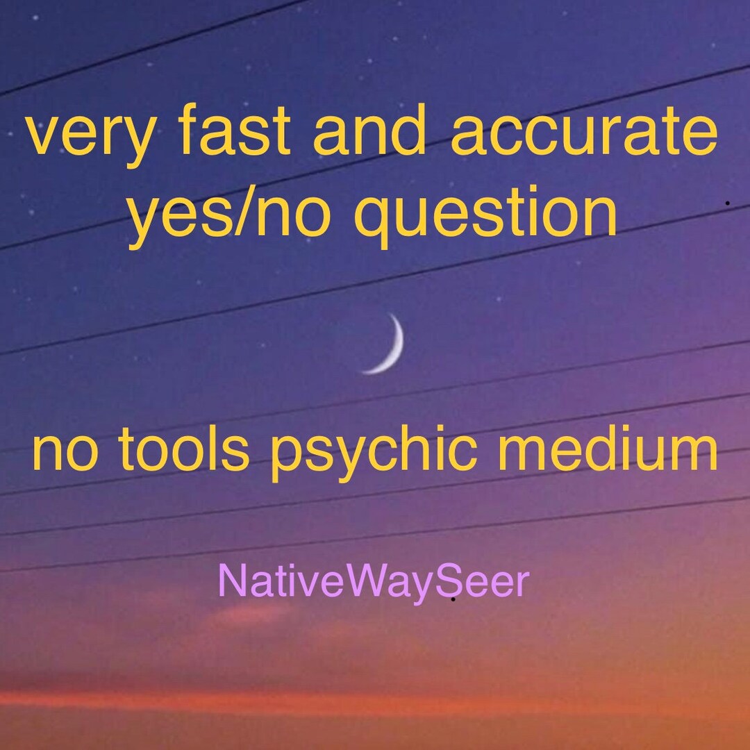 Yes or No Question: Very Fast and Accurate No Tools Psychic Medium - Etsy