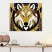 Mosaic Wolf in Art Nouveau Style 2 - Etsy
