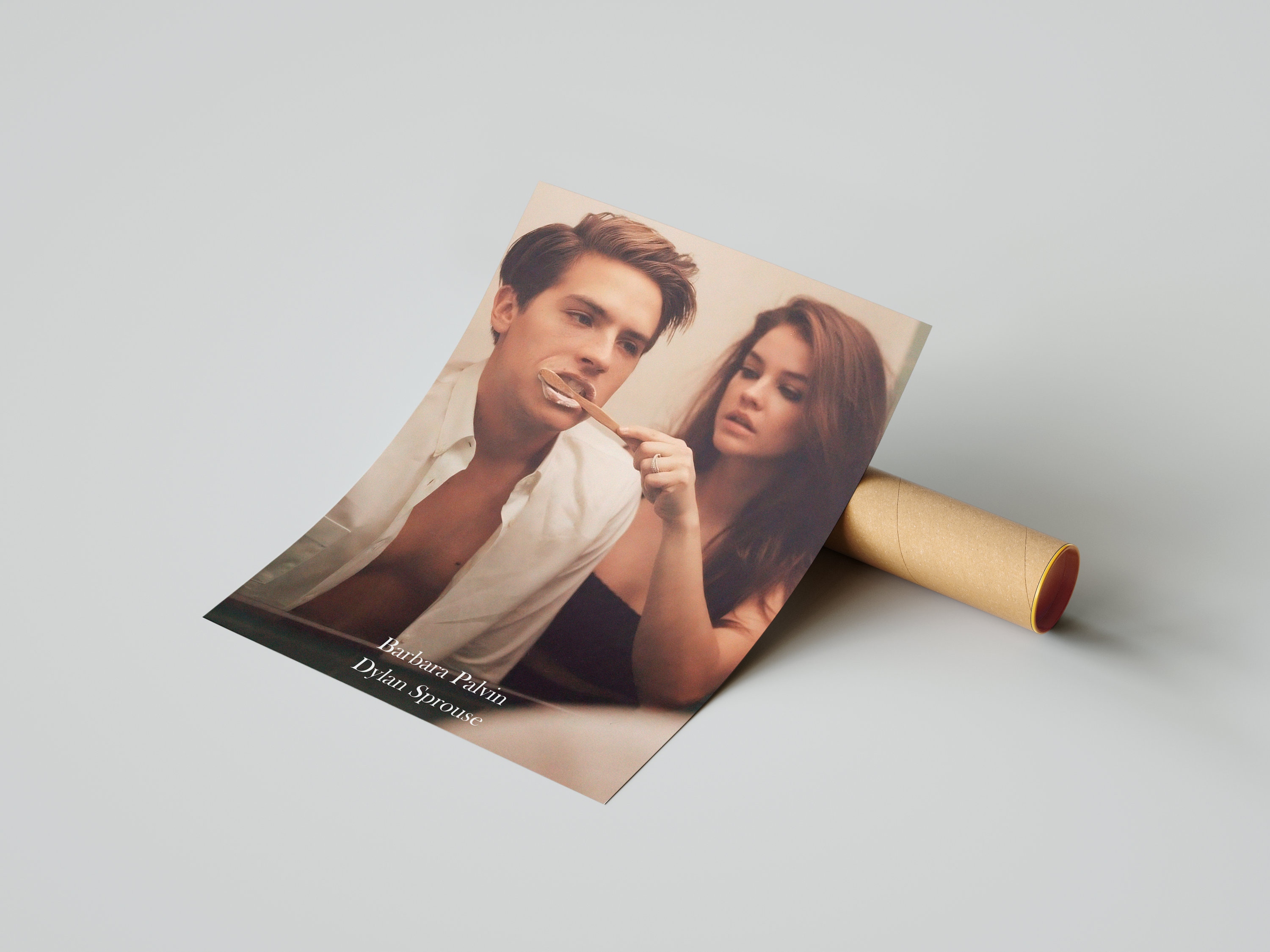 Barbara Palvin & Dylan Sprouse Poster: Iconic Hollywood Couple - Etsy