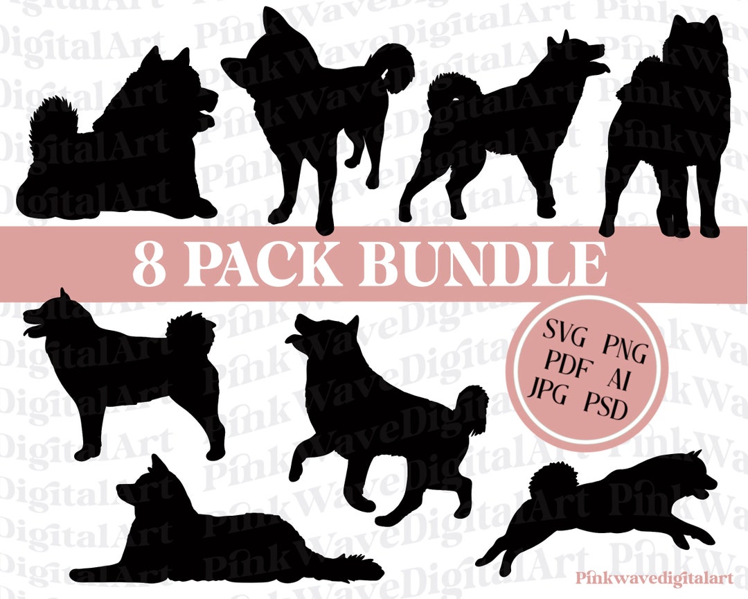 Akita Svg Bundle, Hokkaido Svg Bundle, Dog Svg Jpg Png Psd Pdf Ai ...