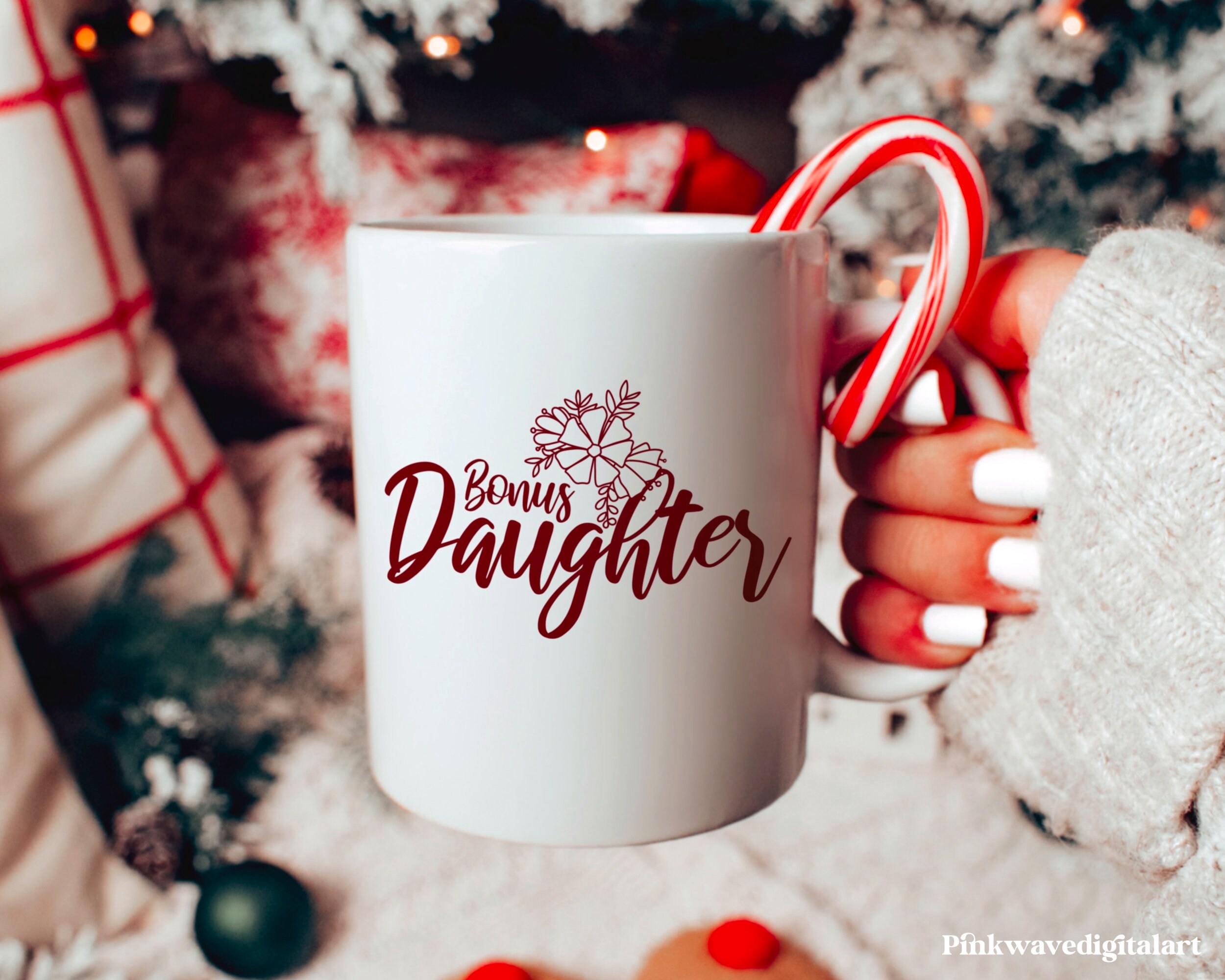 Bonus Daughter Svg, Bonus Daughter Flower Svg, Like Daughter Svg ...