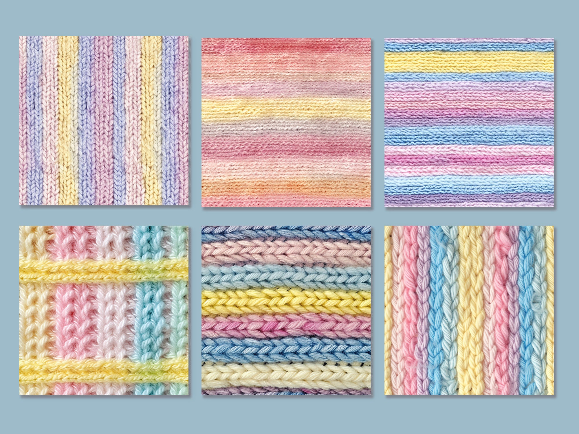 Pastel Striped Knitted Seamless Pattern. Easter Soft Knit. Commercial ...