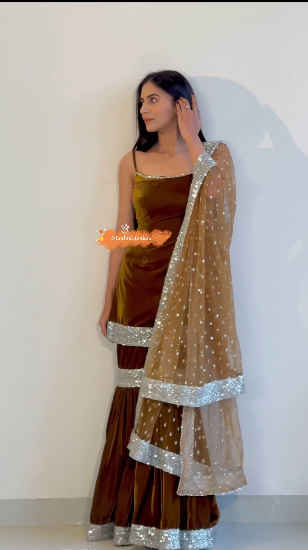 Palazzo Suit With Sharara Suit, Georgette With Sequence Laces, Sharara ...