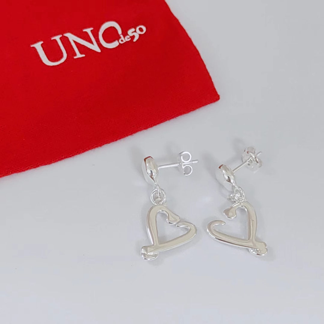 Uno De 50 EARRING ONE LOVE Earring With Nailed Heart and Nut - Etsy