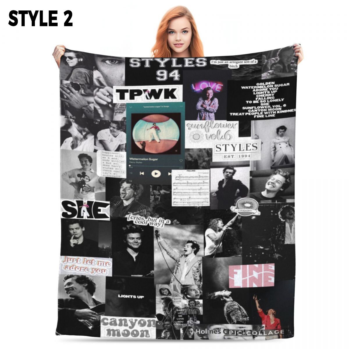 Harry Styles Blanket Harry Styles Plush Blanket Harry Styles - Etsy