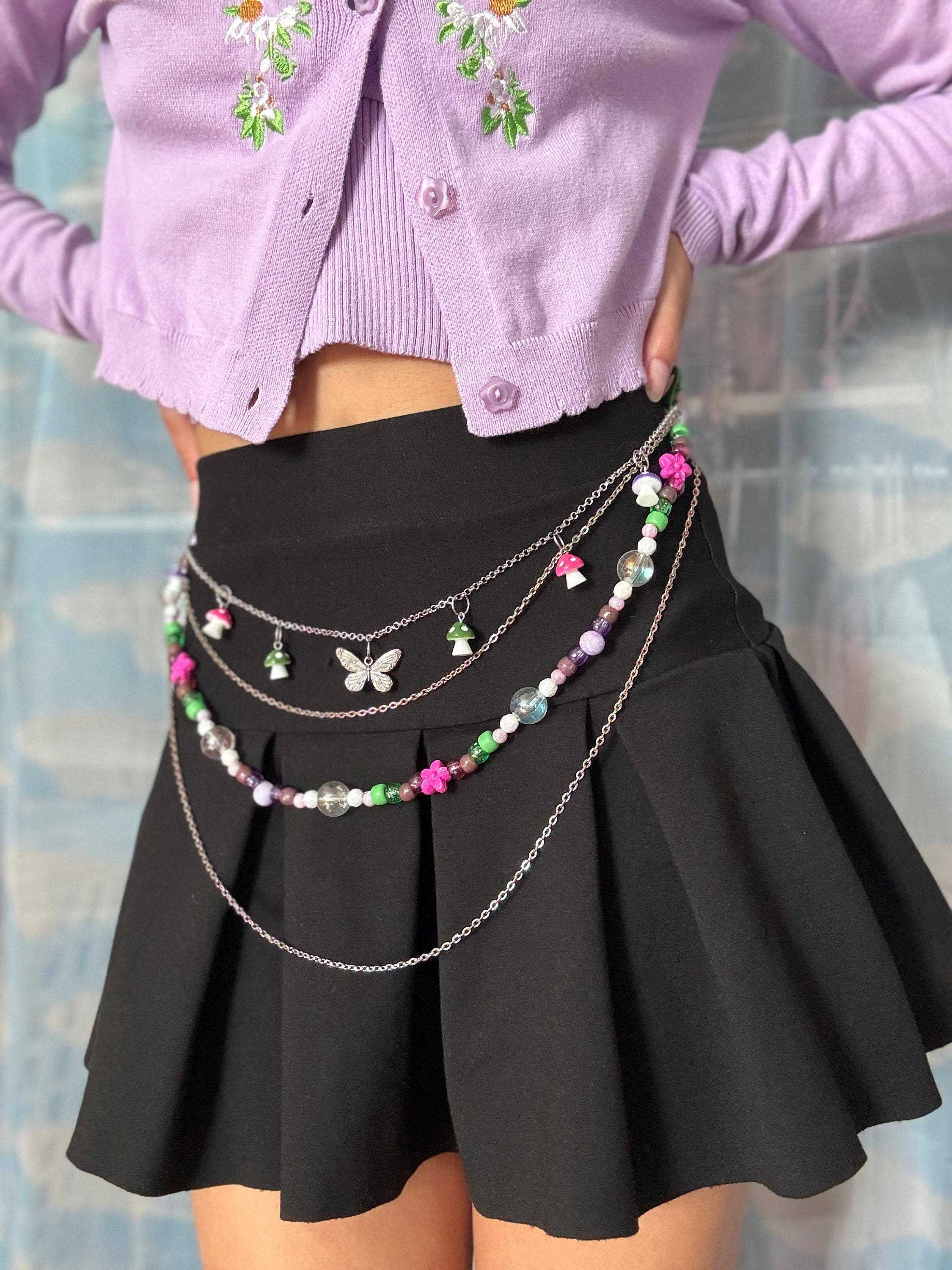 Fairy Forest - Kandi Chain Belt, Drop Chain, Rave Fashion, Festival ...