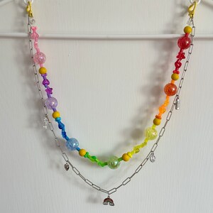 Happy Place Kandi Chain Belt, Drop Chain, Rave Fashion, Festival ...