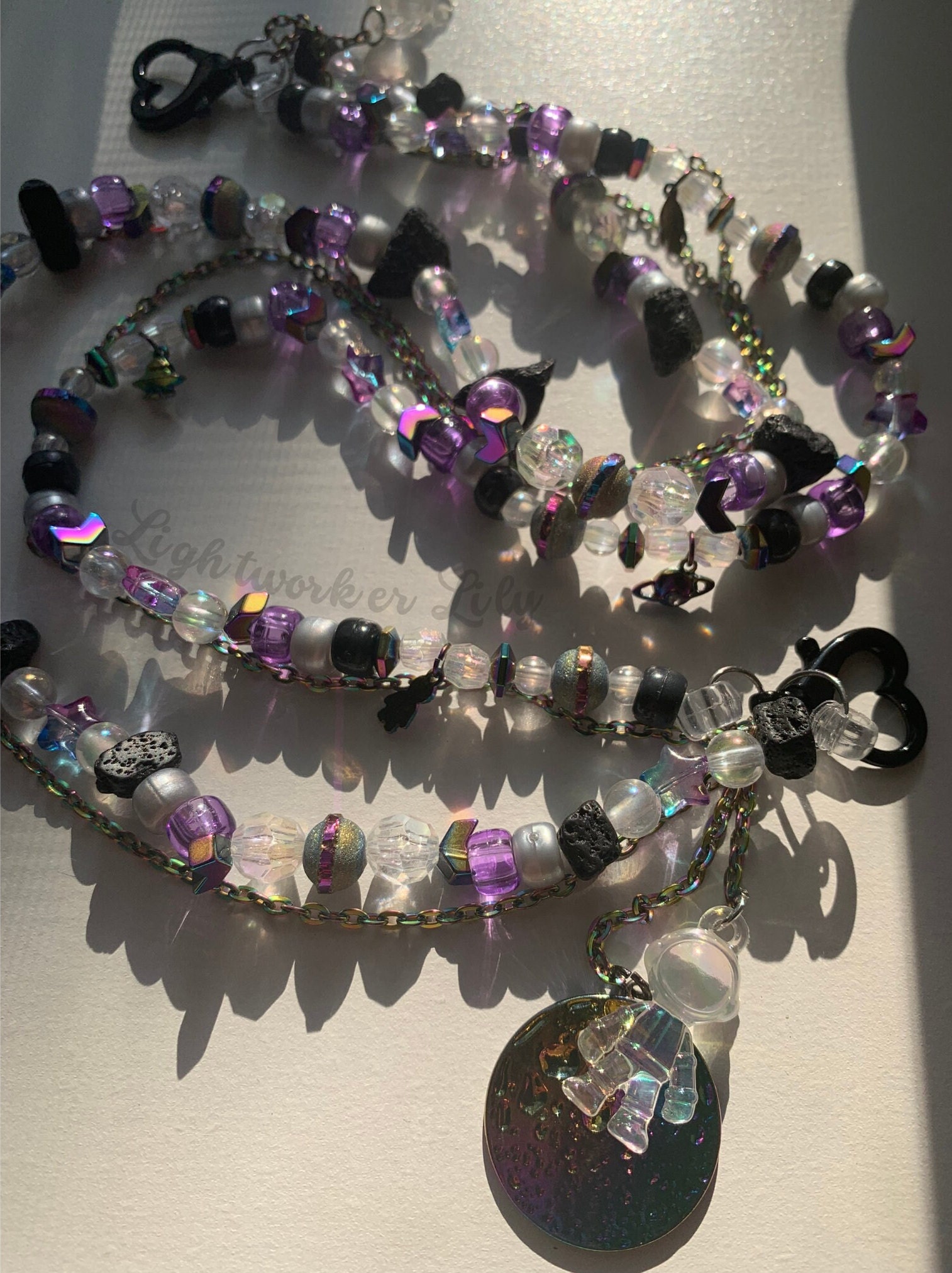 Celestial Exploration Kandi Chain Belt Drop Chain Rave - Etsy