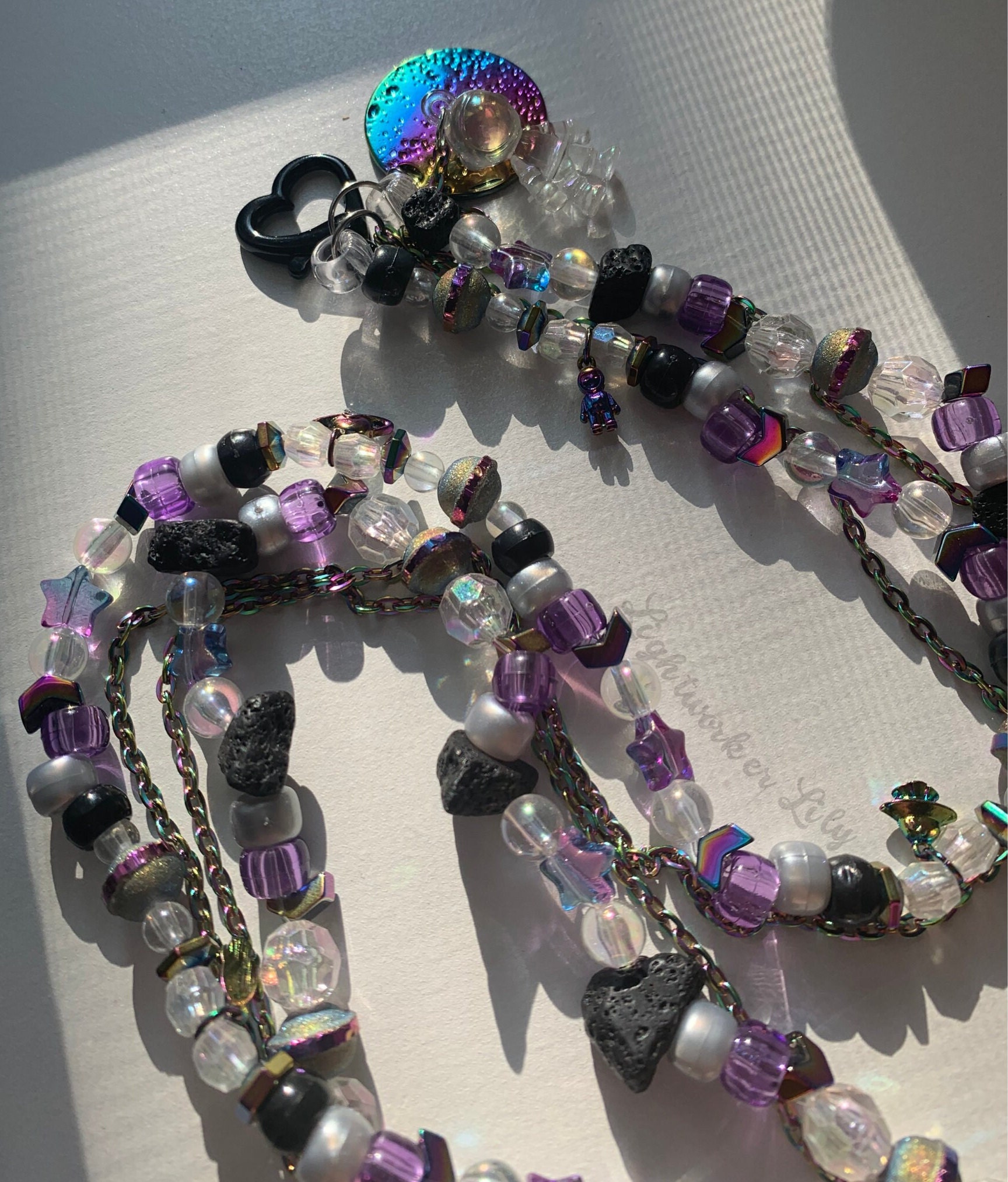 Celestial Exploration Kandi Chain Belt Drop Chain Rave - Etsy