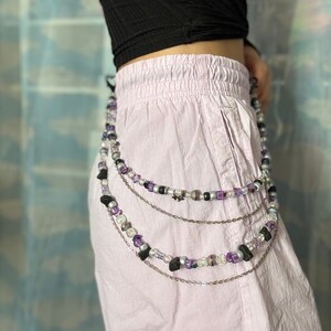 Celestial Exploration Kandi Chain Belt Drop Chain Rave - Etsy