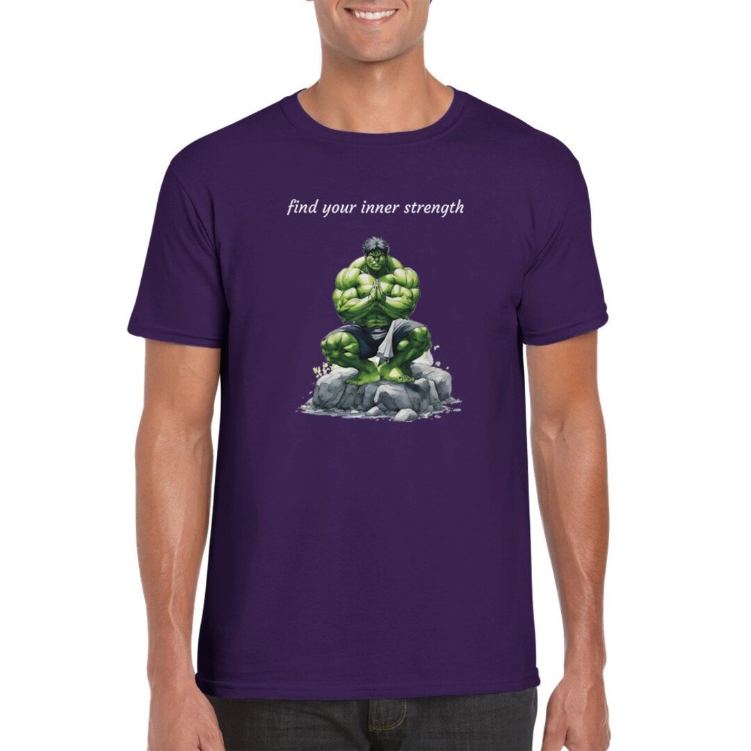 Find Your Inner Strength Hulk Yoga Tee Shirt Meditating Hulk - Etsy