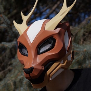 Cyber Deer Mask- Custom Colors and Lights, Futuristic Mask, Cyber Punk ...