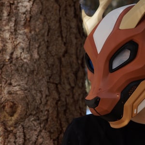 Cyber Deer Mask- Custom Colors and Lights, Futuristic Mask, Cyber Punk ...