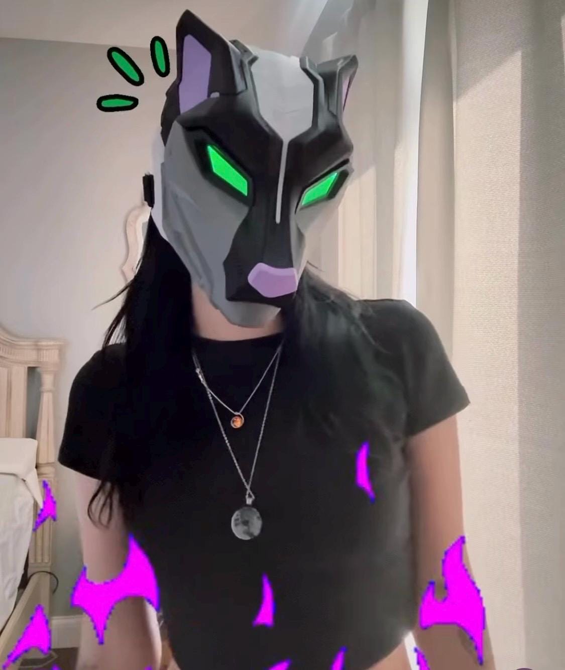 Cyber Wolf HELMET- Upgraded Version, Added Air Vents, Custom Colors and ...