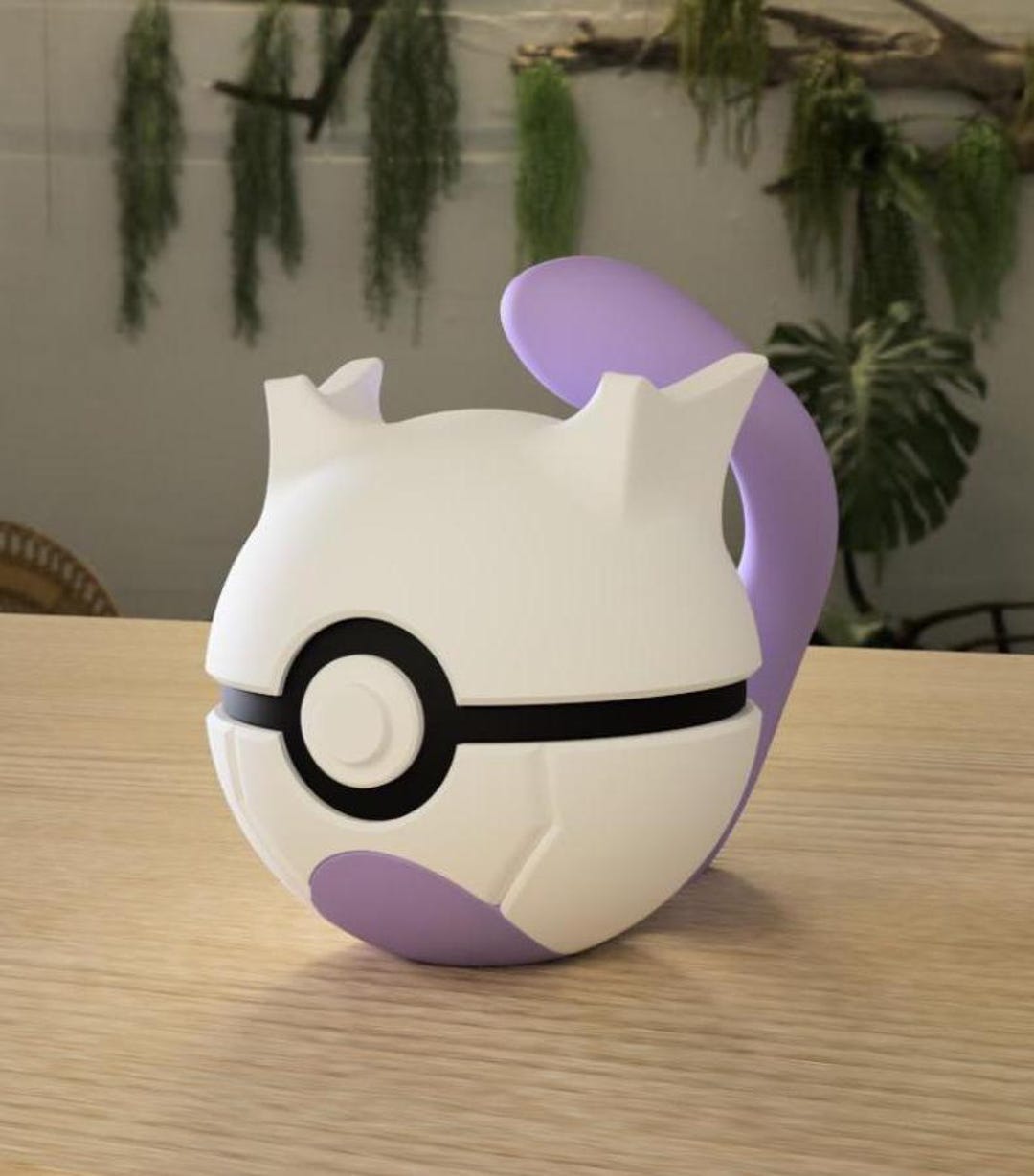 Mewtwo Pokeball- Pokemon Inspired, 3D Printed, Gift for Pokemon Fans ...