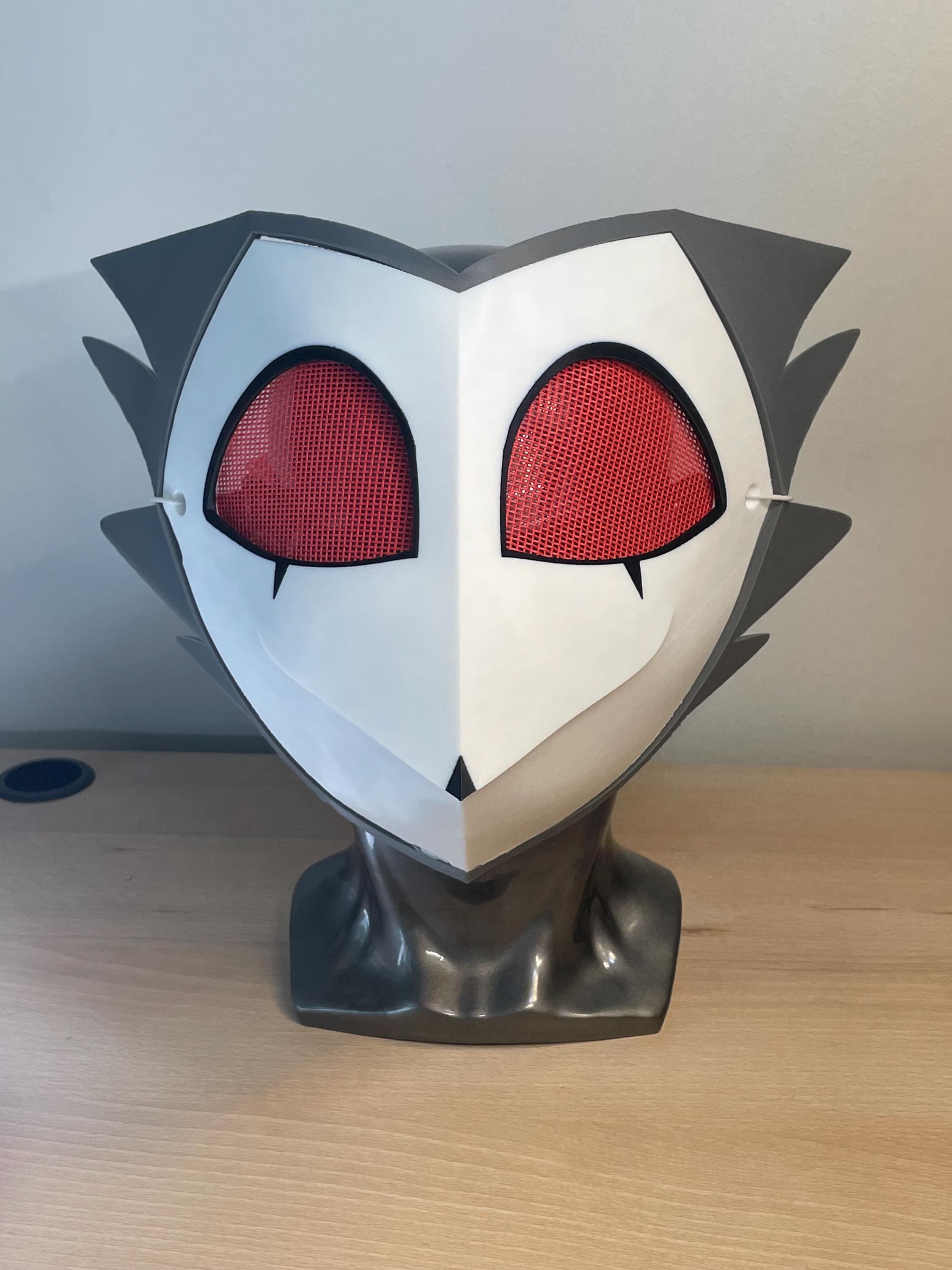 Stolas Cosplay Mask- Helluva, Costume, Wearable, Full Sized, Visibility ...