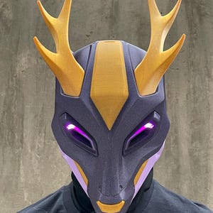Cyber Deer Mask- Custom Colors and Lights, Futuristic Mask, Cyber Punk ...