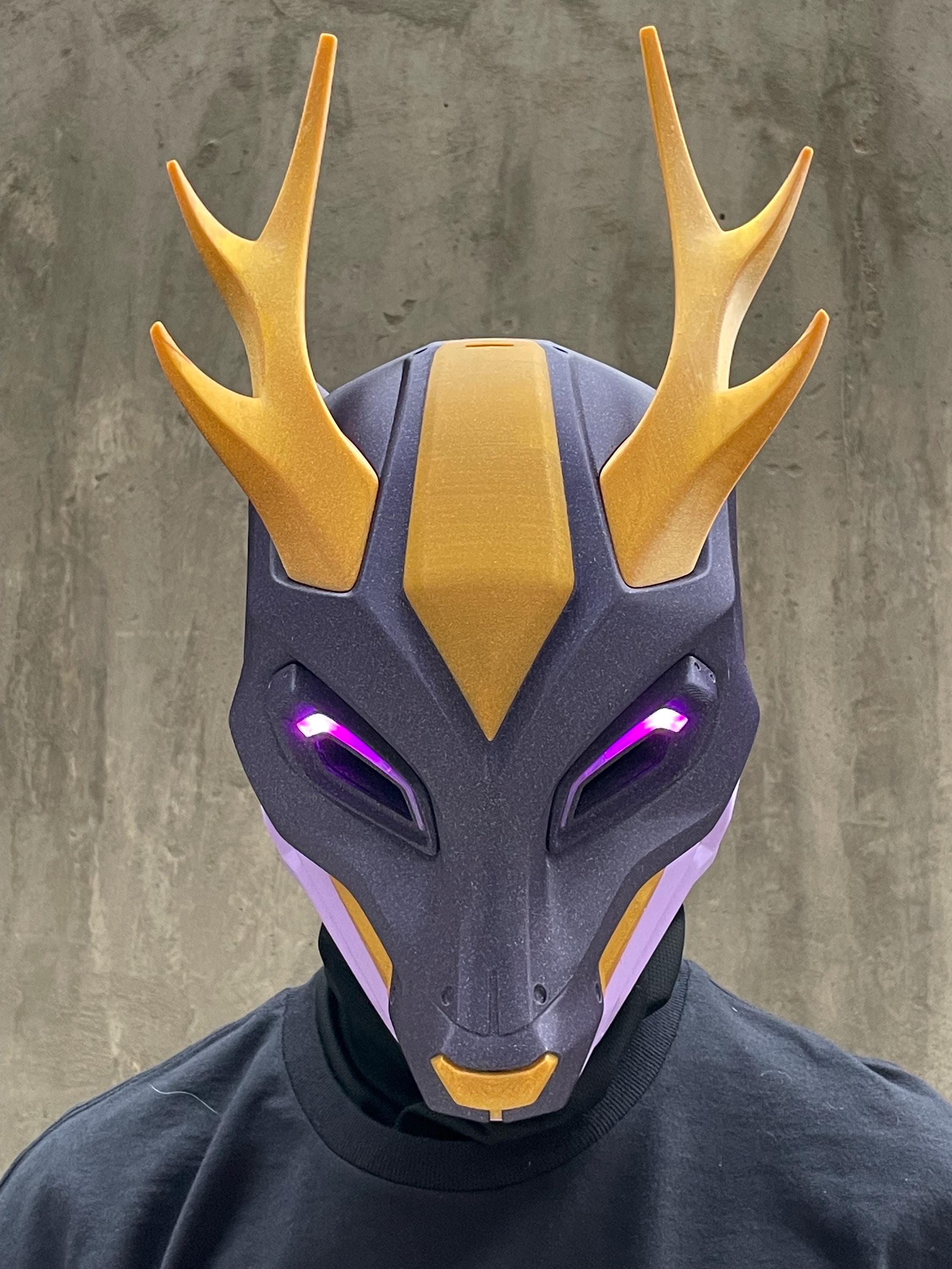 Cyber Deer Mask- Custom Colors and Lights, Futuristic Mask, Cyber Punk ...