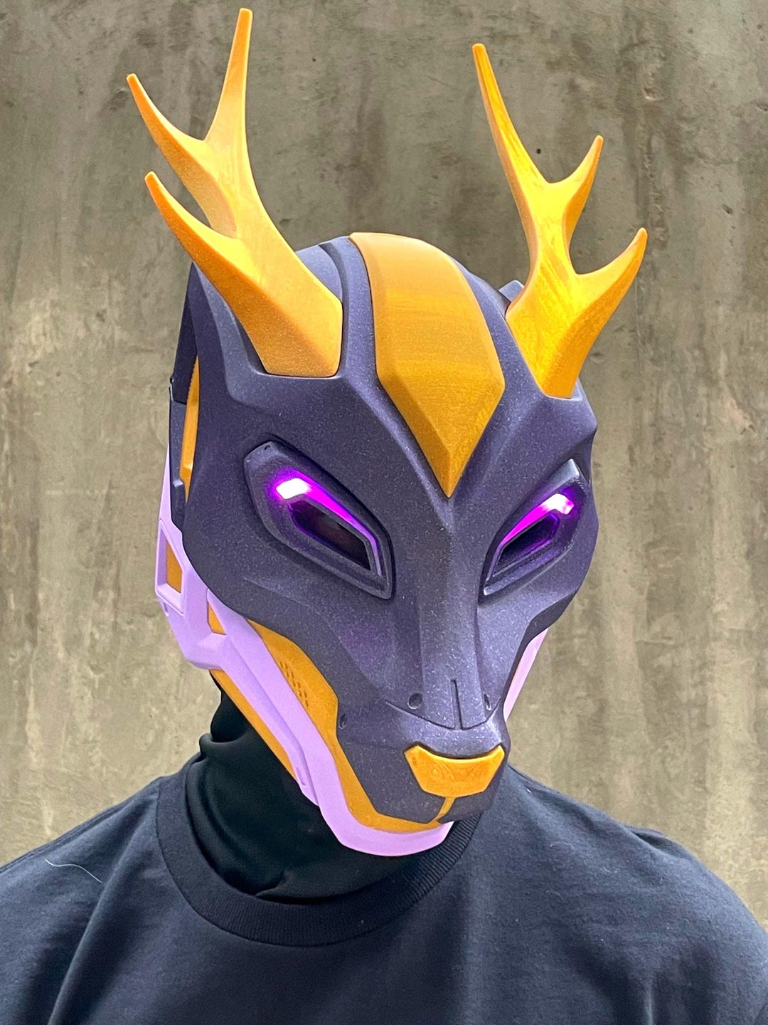 Cyber Deer Mask- Custom Colors and Lights, Futuristic Mask, Cyber Punk ...