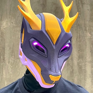Cyber Deer Mask- Custom Colors and Lights, Futuristic Mask, Cyber Punk ...