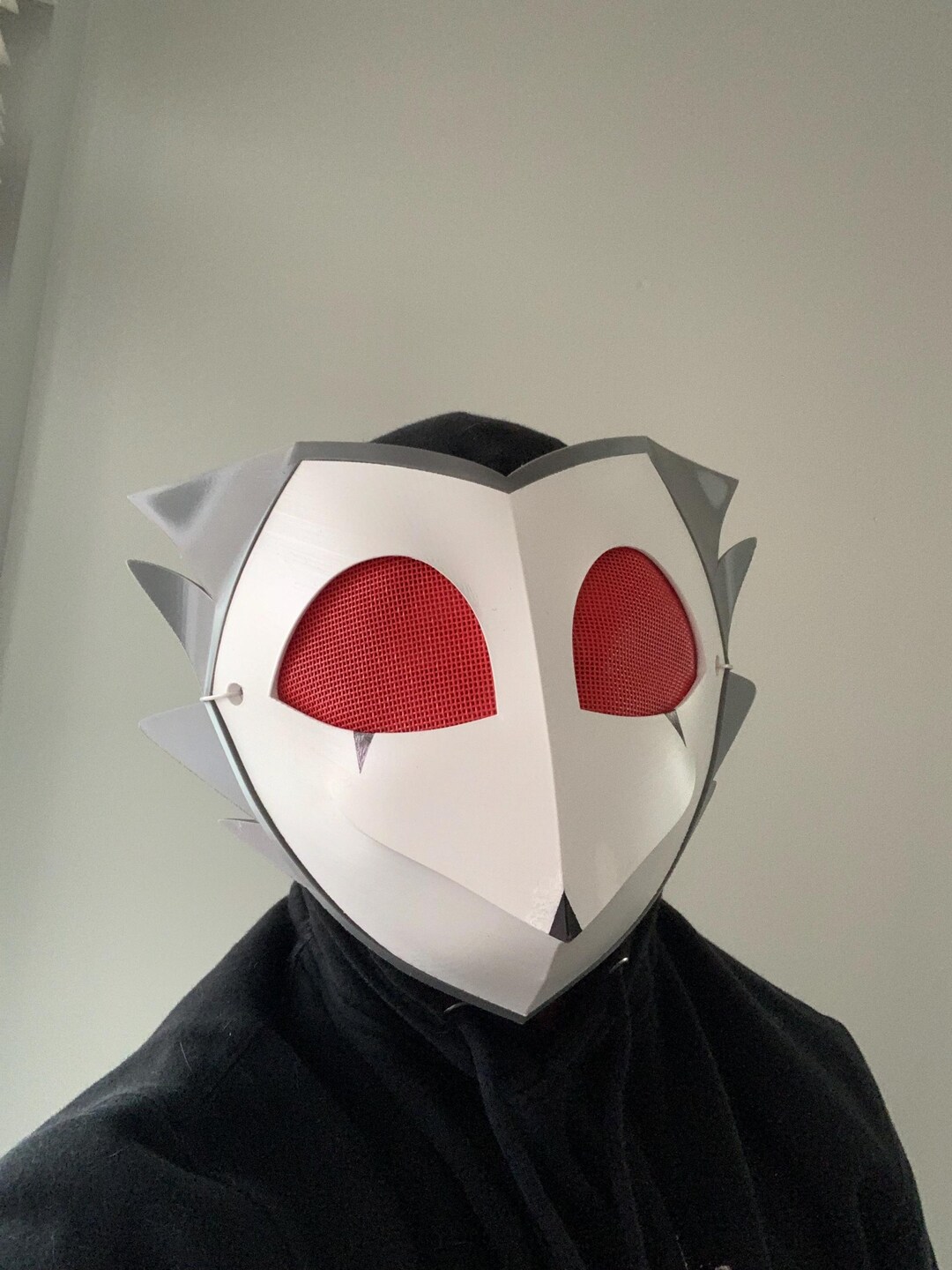 Stolas Cosplay Mask- Helluva, Costume, Wearable, Full Sized, Visibility ...