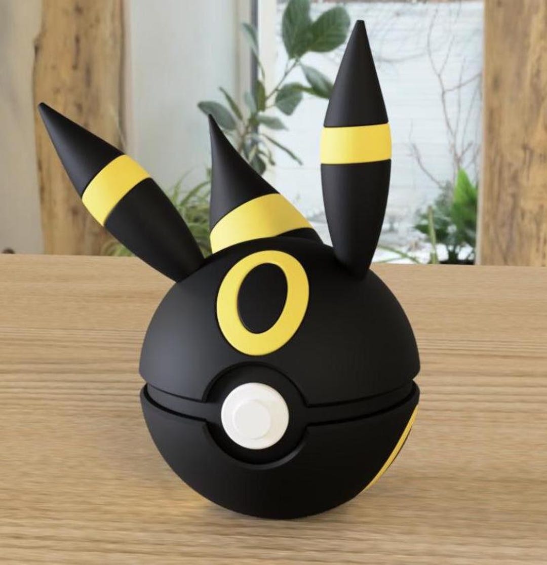 Umbreon Pokeball Pokemon Inspired, 3D Printed, Gift for Pokemon Fans ...