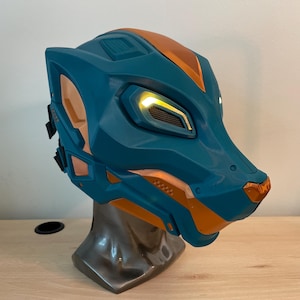 Cyber Deer Mask- Custom Colors and Lights, Futuristic Mask, Cyber Punk ...