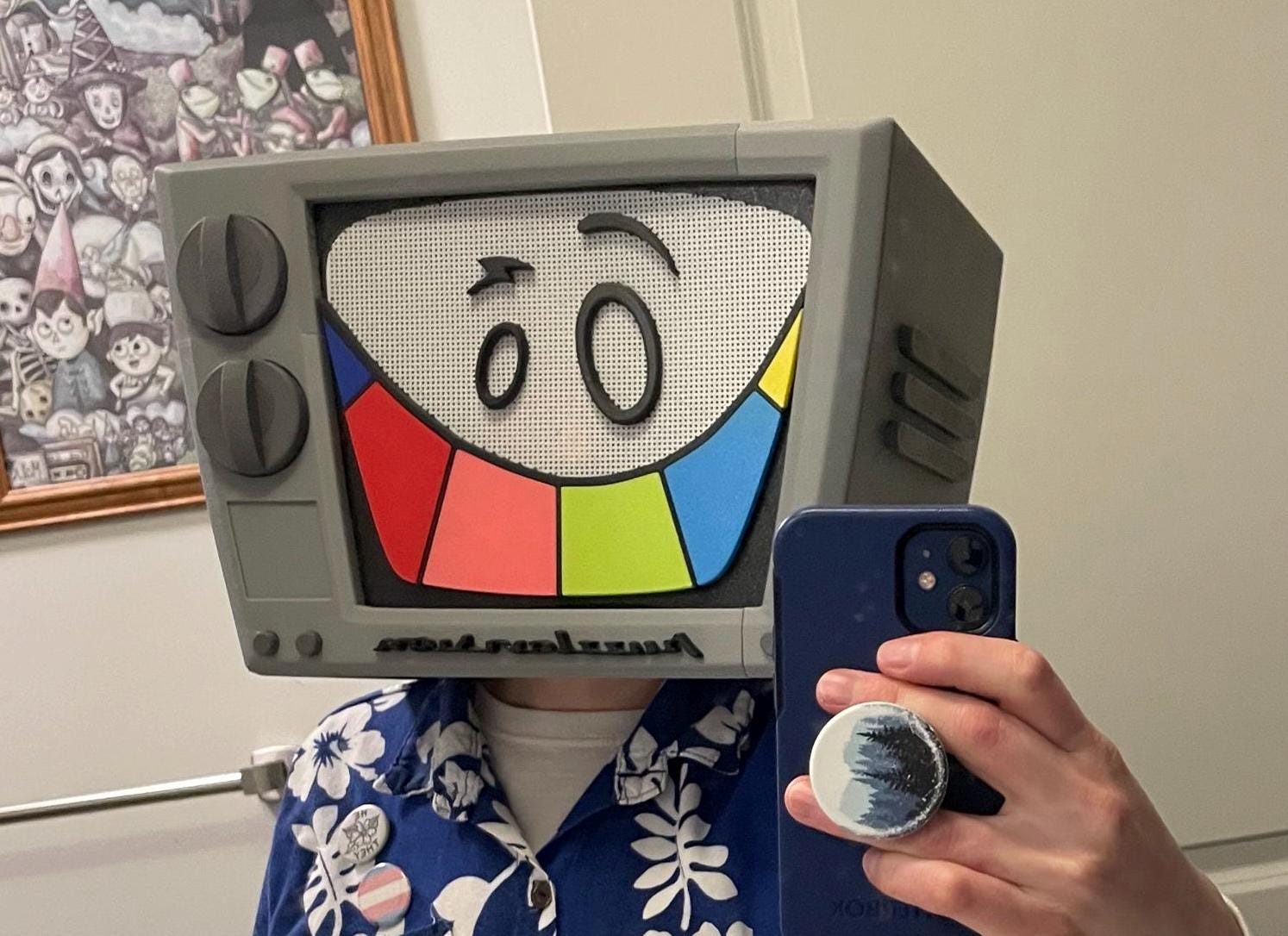 Mr Puzzles Cosplay Helmet- SMG4, Wearable Mask - Etsy