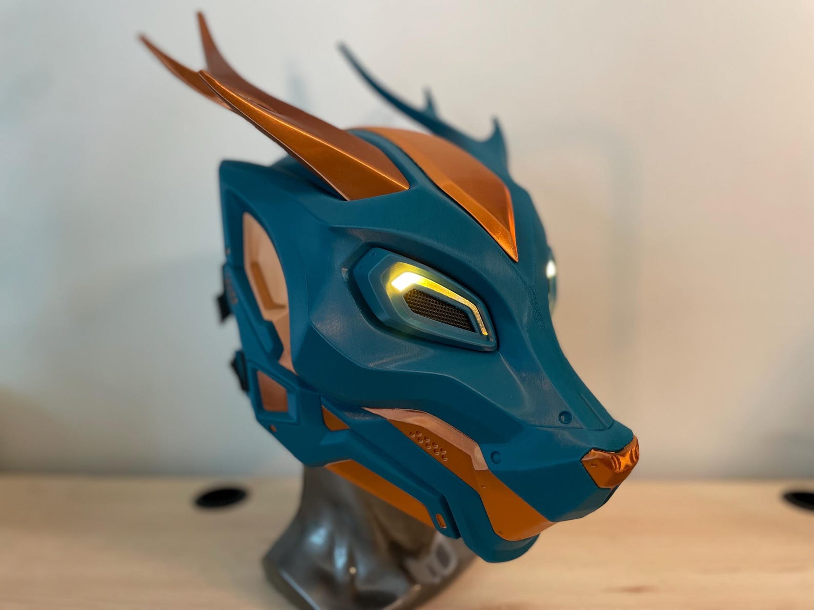 Cyber Deer Mask- Custom Colors and Lights, Futuristic Mask, Cyber Punk ...